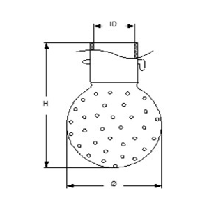 Spray ball, AISI 316, pin mount – Pharma Components